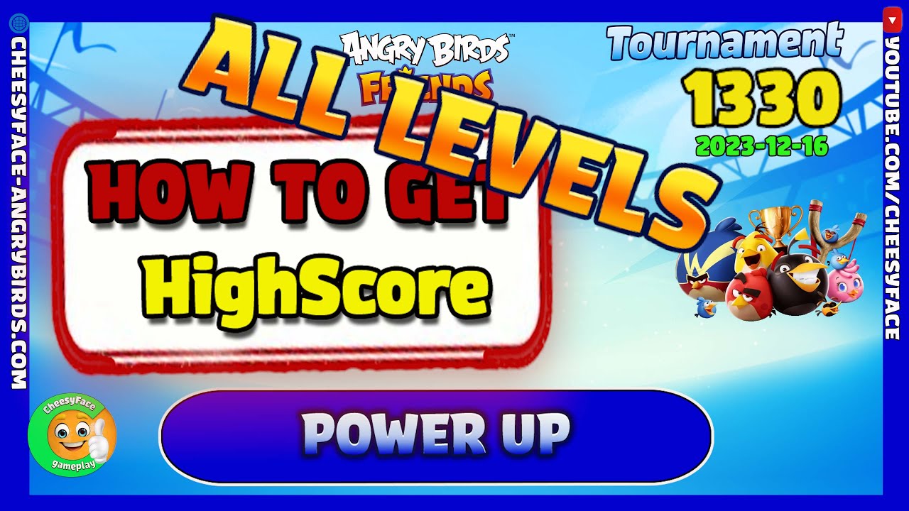 All Levels - HOW TO GET A HIGHSCORE with POWER-UP Angry Birds Friends ...