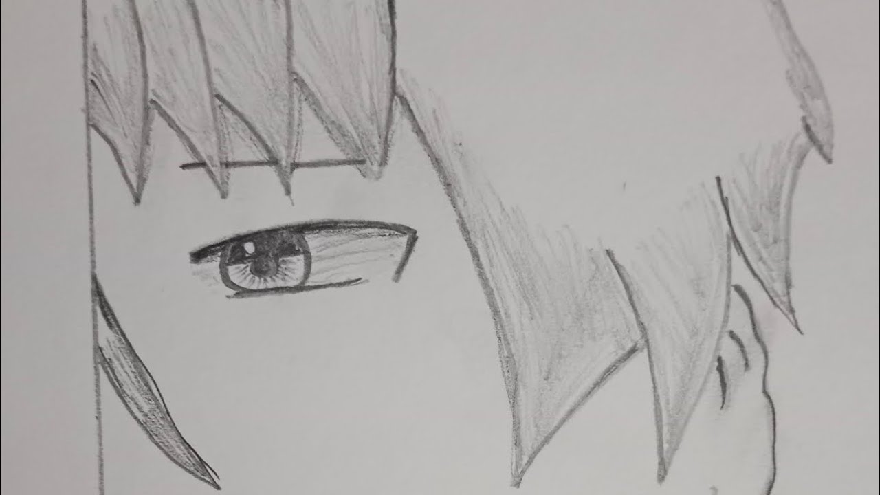 first Easy animes drawing || How to draw anime step by step || Easy ...