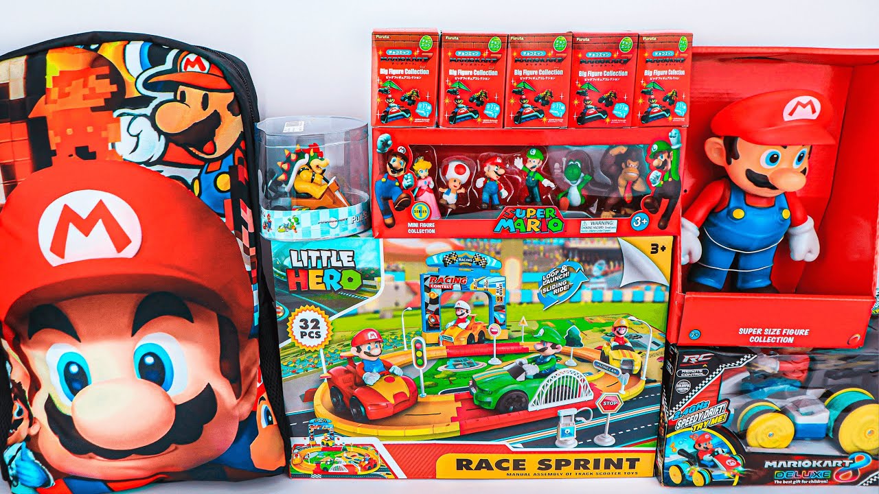 Super Mario Bros Unboxing Toys Review l Super Mario Bowser Ship Playset ...