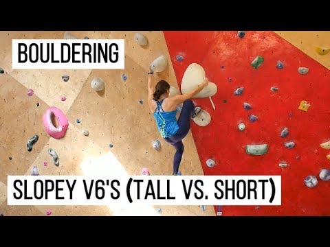 Two Slopey Boulders (Tall vs. Short) with Yulia! [HWM Ep 7]