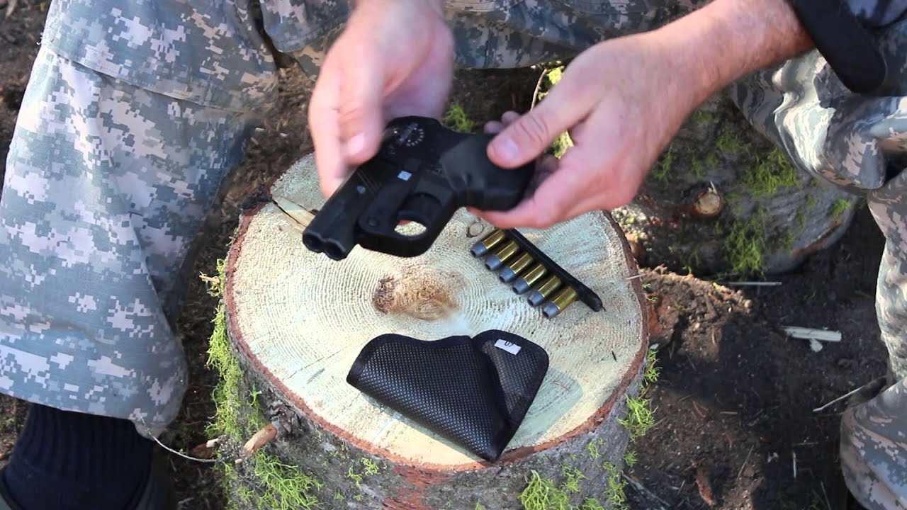 The Double Tap 45 CALIBER 2 Shot Tactical Pocket Pistol. - YouTube