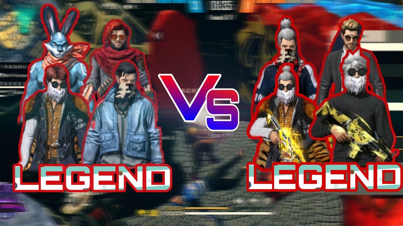LEGEND 🆚️ LEGEND CUSTOM CLASH SQUAD GAMEPLAY [FRIENDLY MATCH] WHO WILL ...