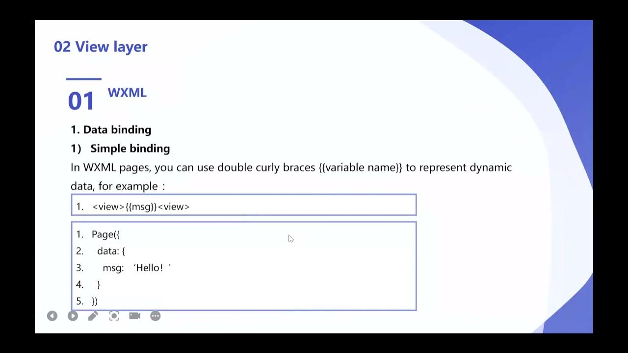 WeChat Mini Program | Lecture 04 | Structure and Layout (WXML, WXSS, JS) | Dr Xu Qing | JXUST ...