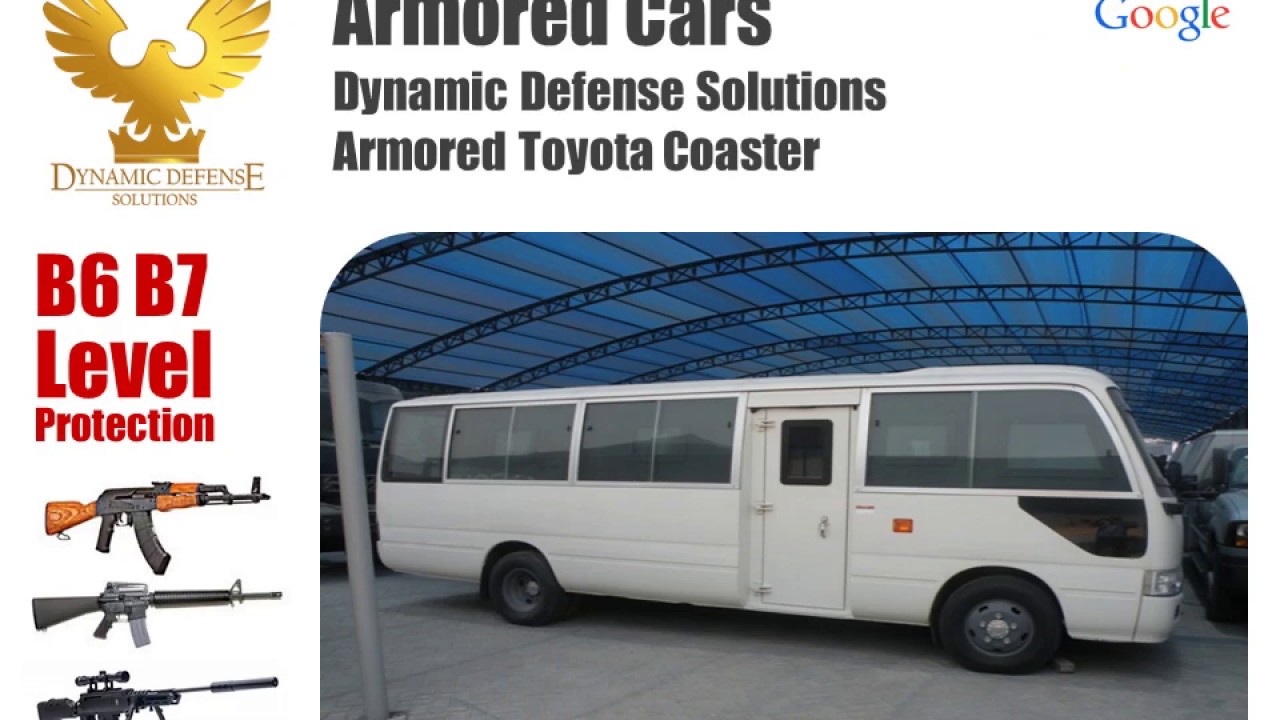 Armored Toyota Coaster B6 Level protection Armoured car - YouTube