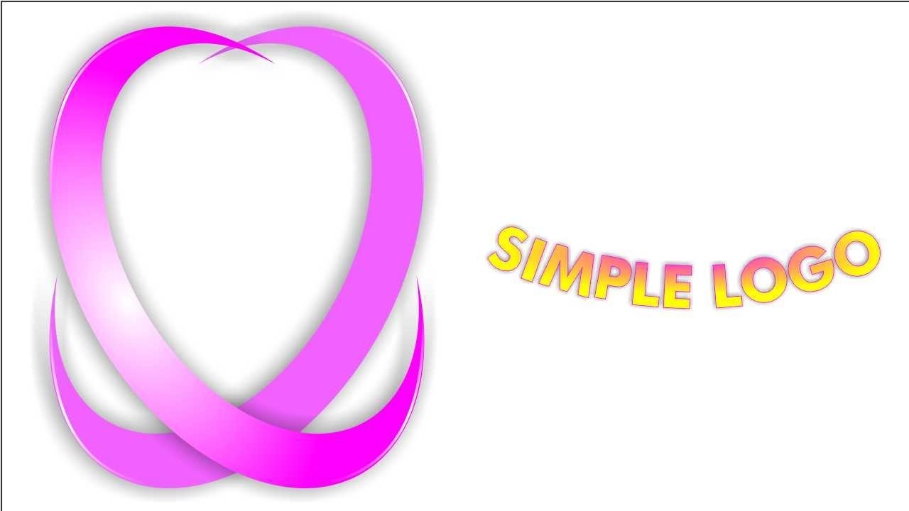 How to make simple logo design || simple logo design tutorial - YouTube