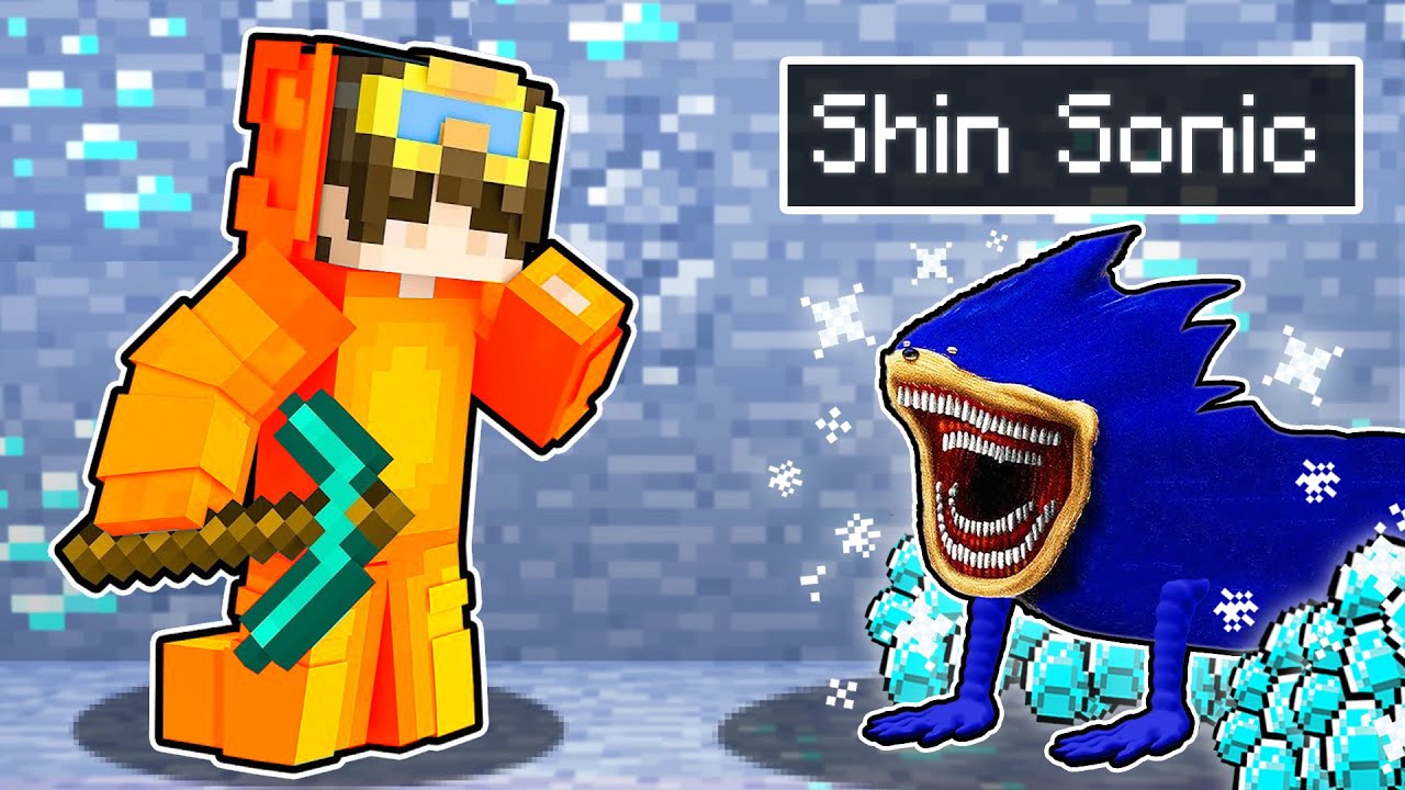 Playing Minecraft as HELPFUL Secret Shin Sonic Bosses! - YouTube