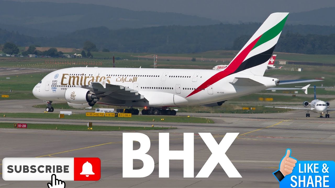 GREAT Plane Spotting at Birmingham BHX Airport UK | Plane Landing - YouTube