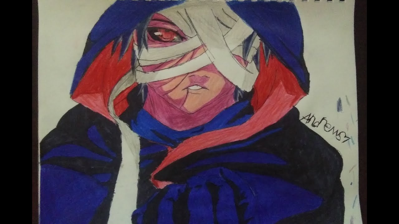 Speed Drawing Obito Uchiha Covered In Bandage. - YouTube