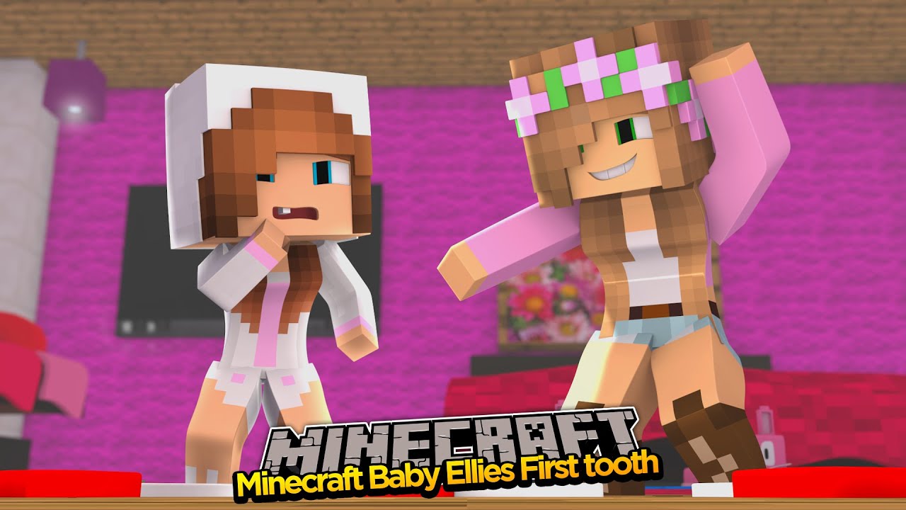 Minecraft - Little Kelly Adventures : BABY ELLIES FIRST TOOTH! - YouTube