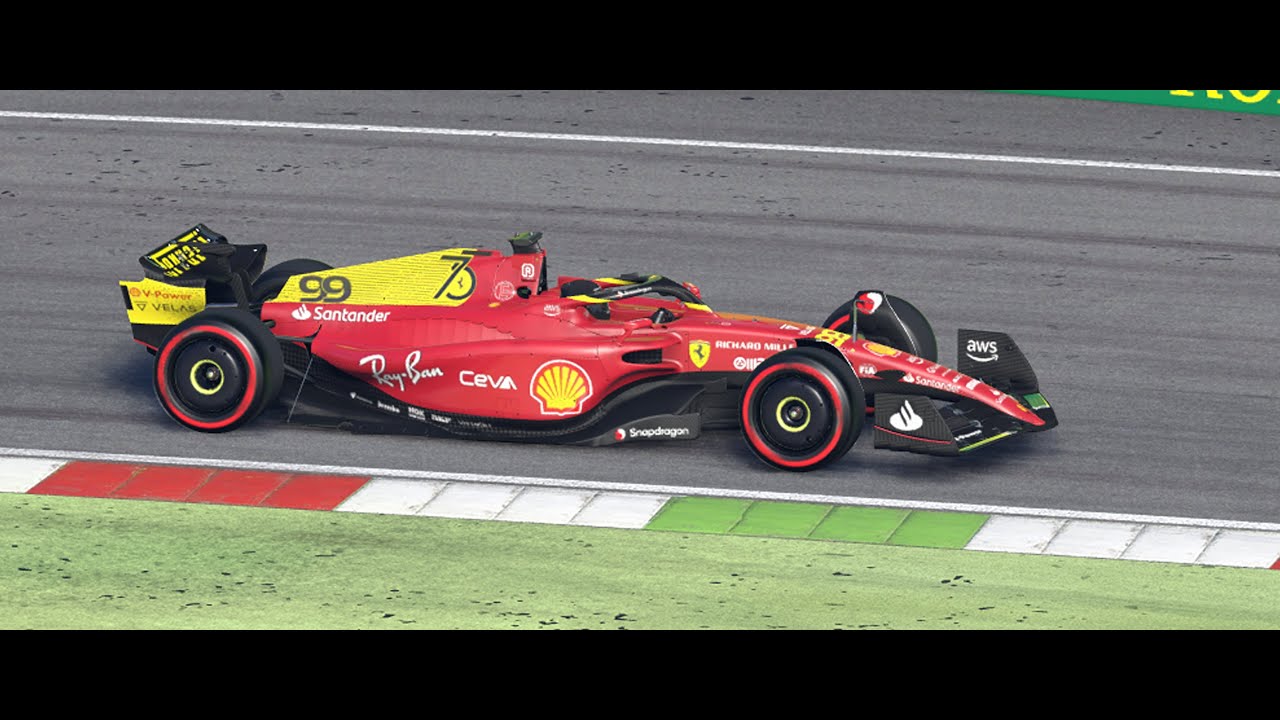 F122 | Ferrari F1-75: SPECIAL 75th ANNIVERSARY LIVERY | MONZA HOT LAP ...