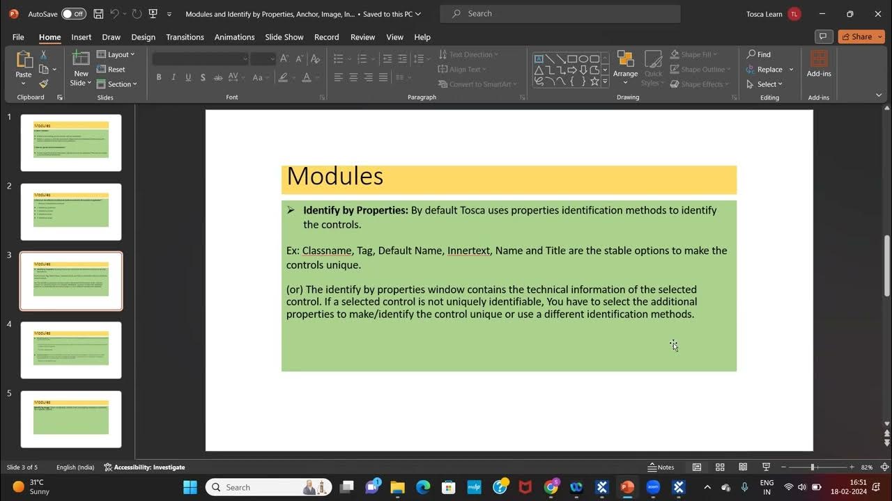 How to make the controls Unique by using the Properties Identification Method in Tosca - YouTube
