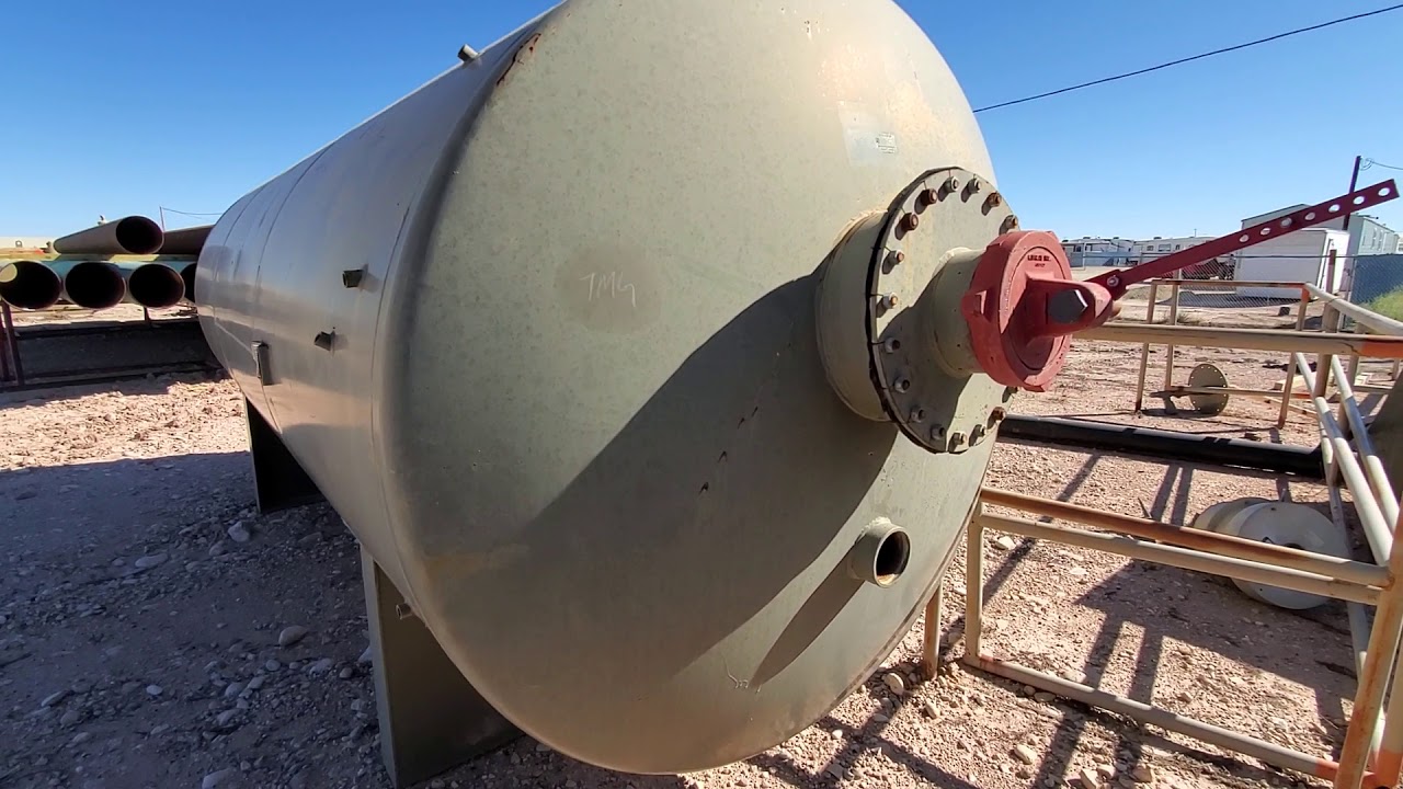 Used 6 x 15 Horizontal Free Water Knockout - YouTube