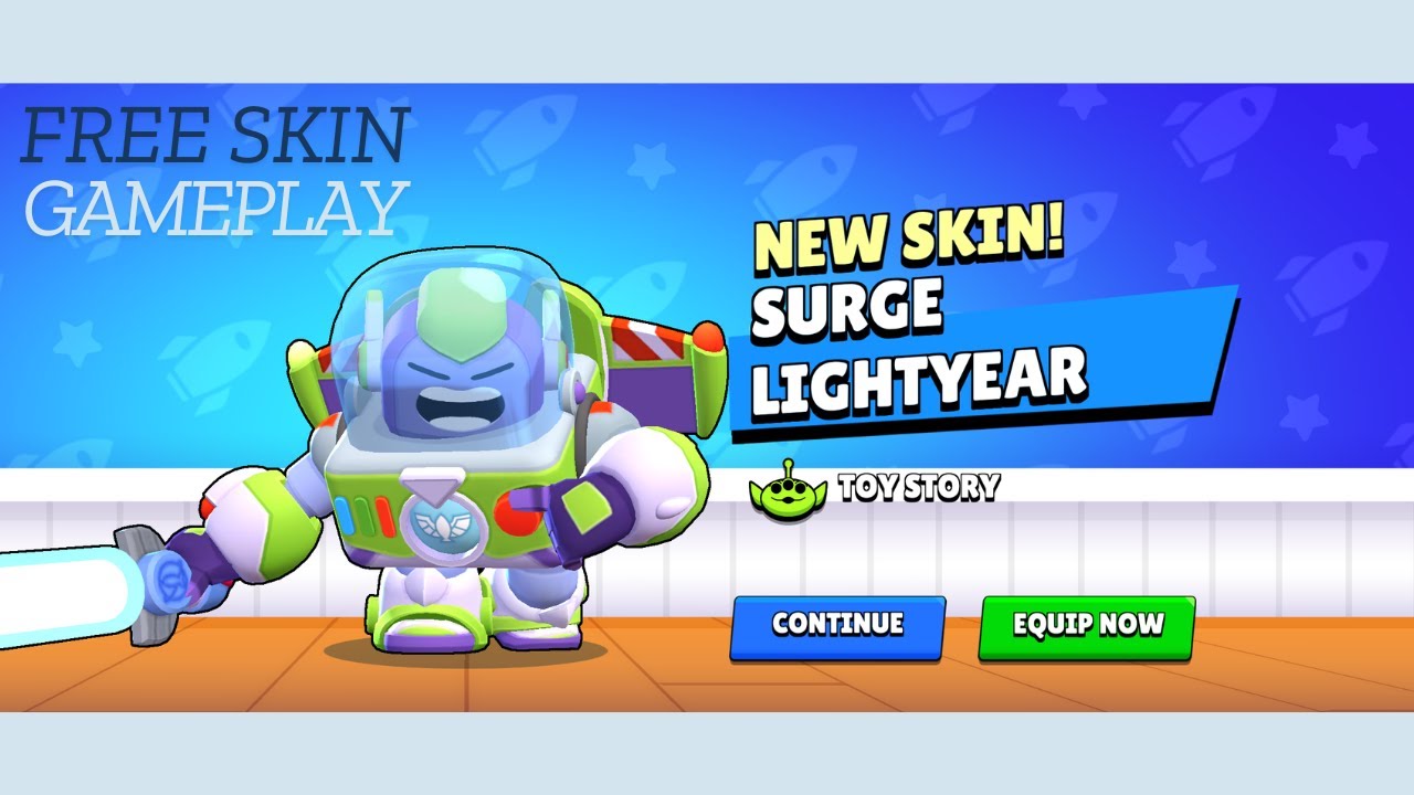 Free Surge Lightyear Skin | F2P Gameplay | Brawl Stars - YouTube