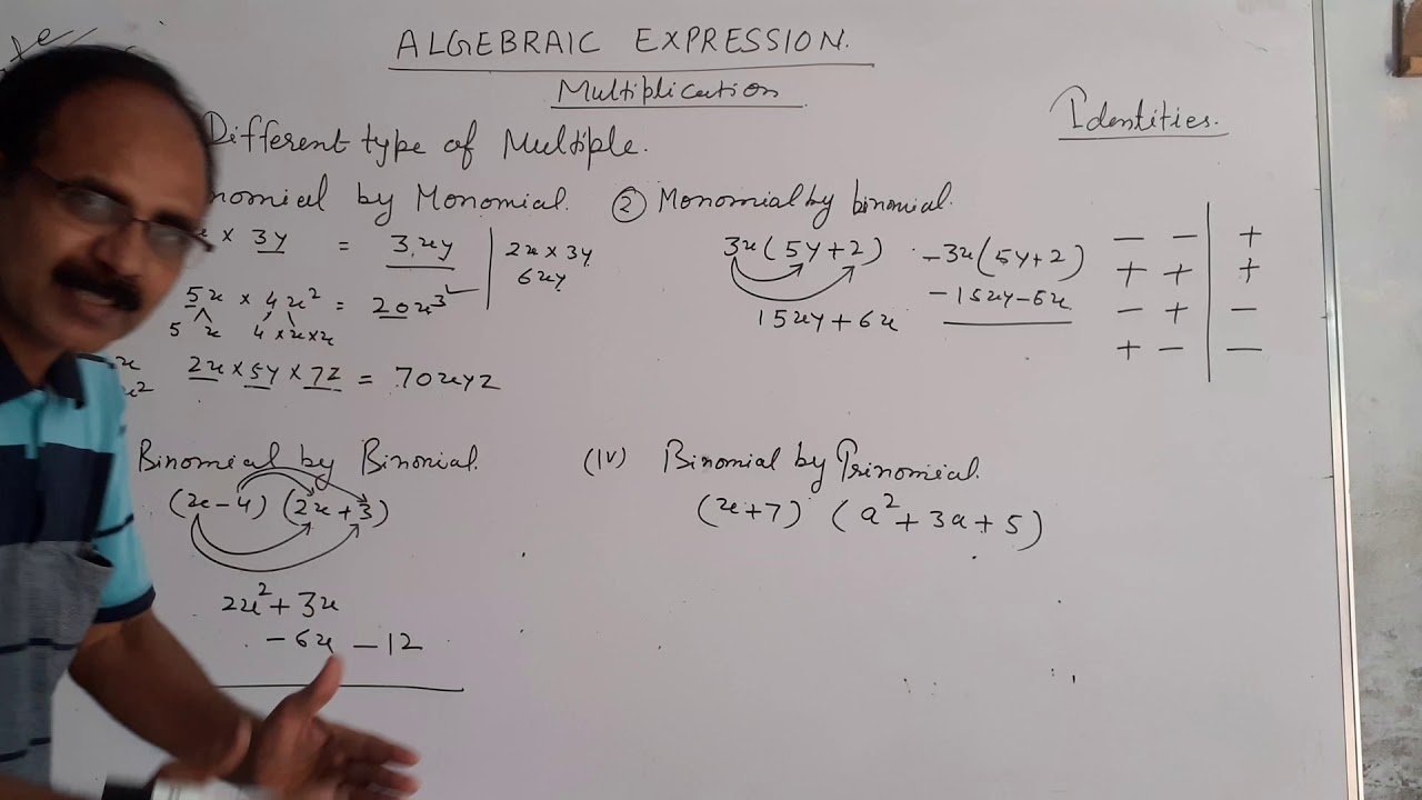 Algebraic Expressions(multiplication) - YouTube