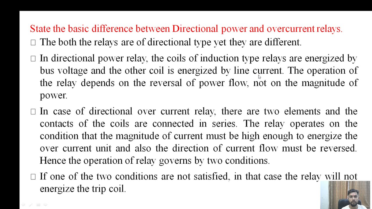 SGP Video short on Difference between directional over current relay ...