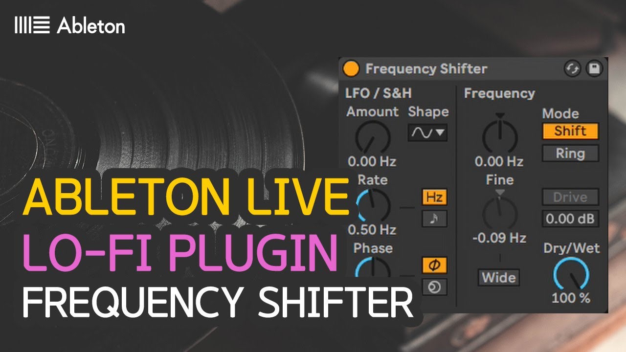 Ableton Live 기본 플러그인으로 테이프 늘어지는 효과 만들기 / Frequency Shifter / Rain - YouTube