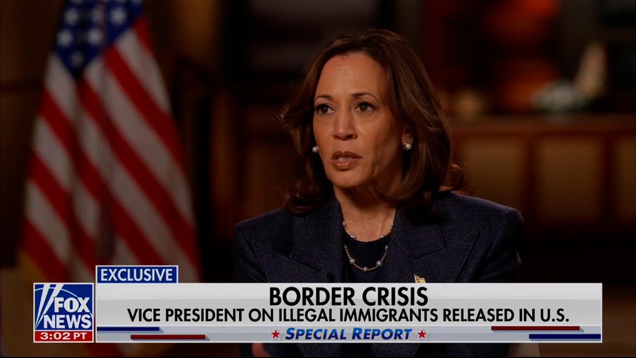 Kamala Harris' Fox News interview gets tense over immigration - YouTube