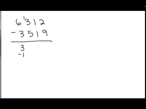 Subtract Left to Right - YouTube