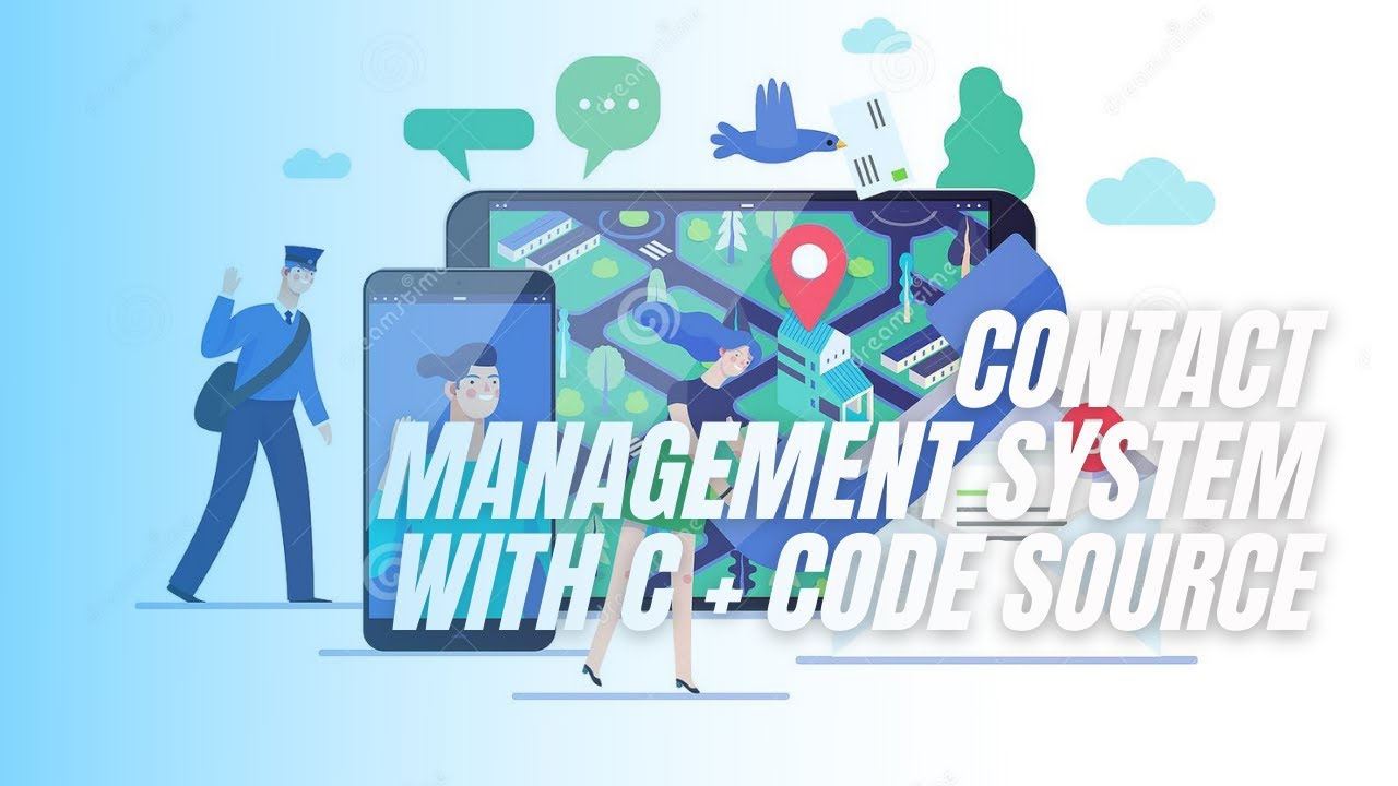 CONTACT MANAGEMENT SYSTEM IN C WHITH SOURCE CODE - YouTube