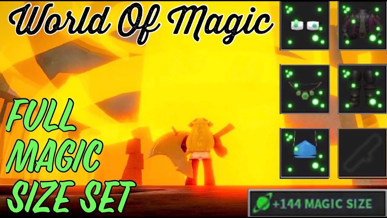 Full Magic Size Set Showcase | Roblox World Of Magic - YouTube