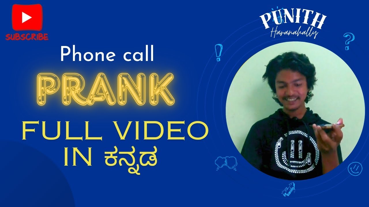 phone call prank on friend /punith/support/subscribe - YouTube