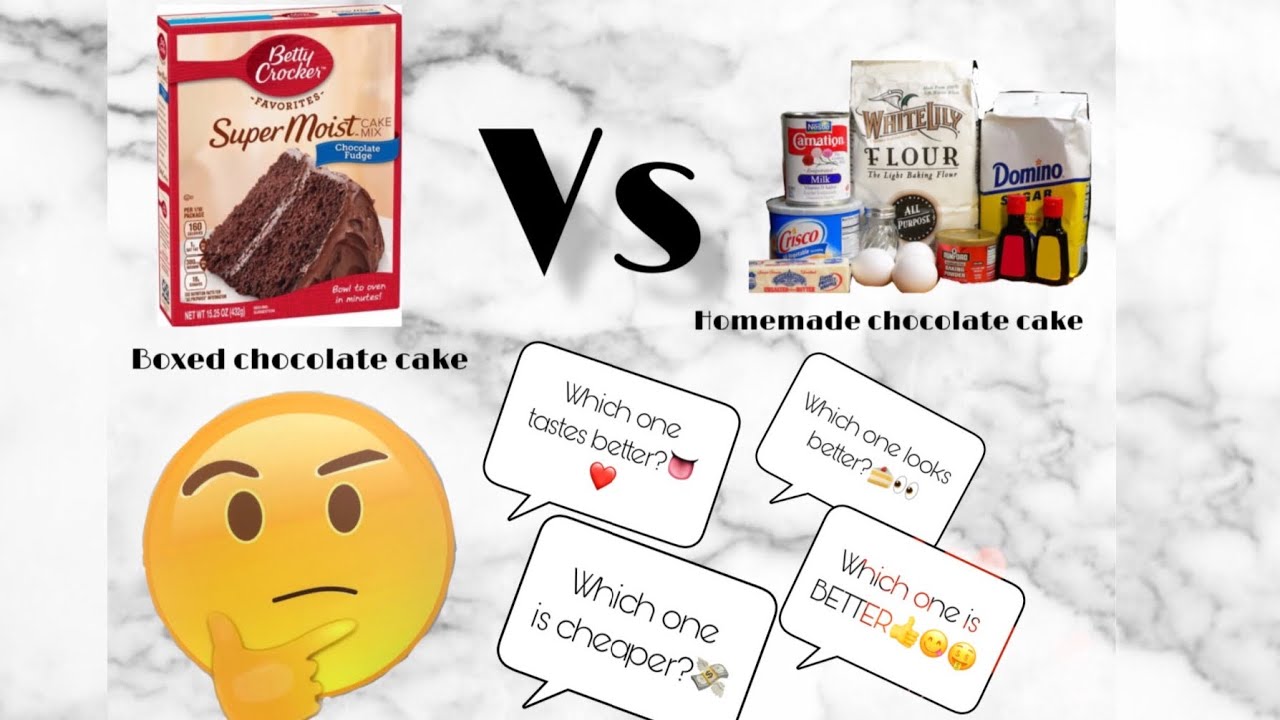 Boxed Cake VS Homemade Cake . Which one is better? - YouTube