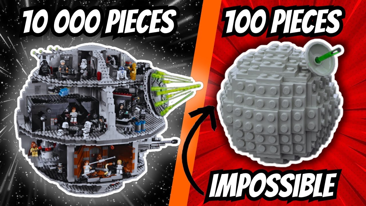 I TRIED to Built the DEATH STAR with 100 LEGO Pieces… - YouTube