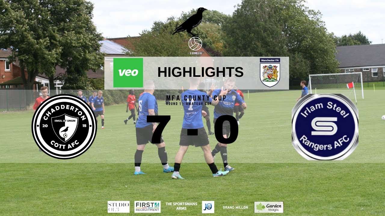HIGHLIGHTS | Chadderton Cott vs Irlam Steel Dev. | Manchester FA ...