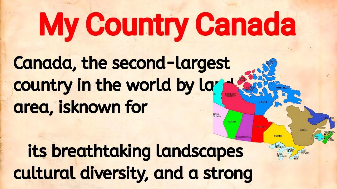 My Country Canada Essay | English Essay Writing | Canada Country ...