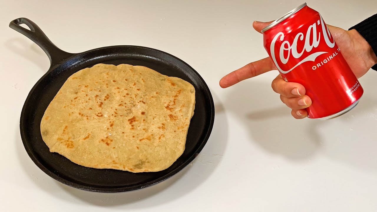 How to make Coca-Cola Bread ️ crazy easy recipe 😍 Tortillas / Flatbread ...