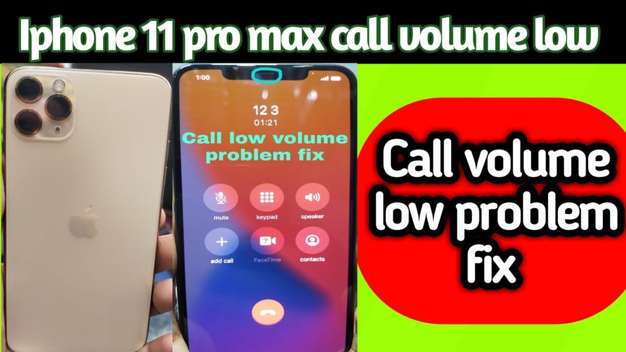 Iphone 11 pro max call volume low problem fix - YouTube