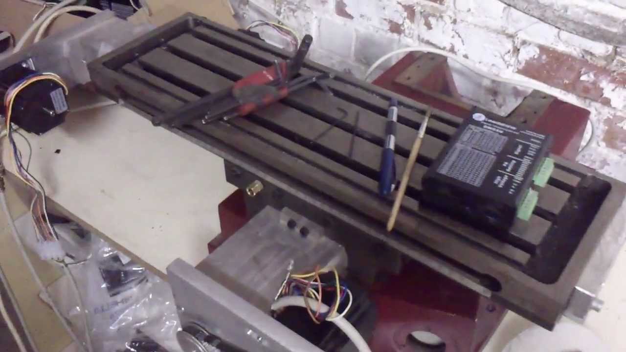 Mill fraiseuse Sieg X3 CNC conversion nema 23 test 3600mm/min - YouTube