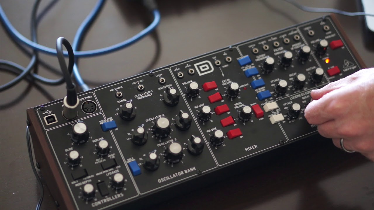 Behringer Model D /// COMPLETE WITH PATCHES! - YouTube