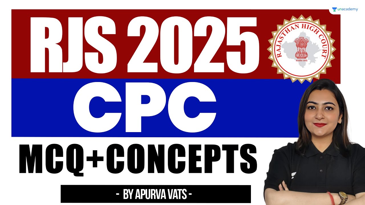 RJS 2025: Code of Civil Procedure (Part-3) | MCQ + Concept | Rajasthan ...