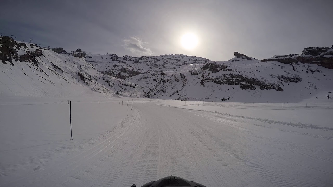 Switzerland 1st run snowmobile - YouTube