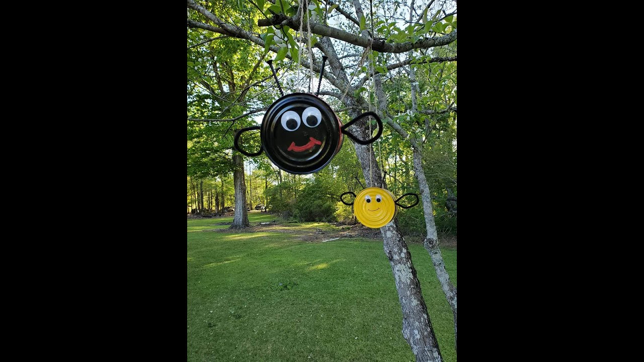 Garden Critter Crafts: Tin Can Bumble Bee and Ladybug DIY - YouTube