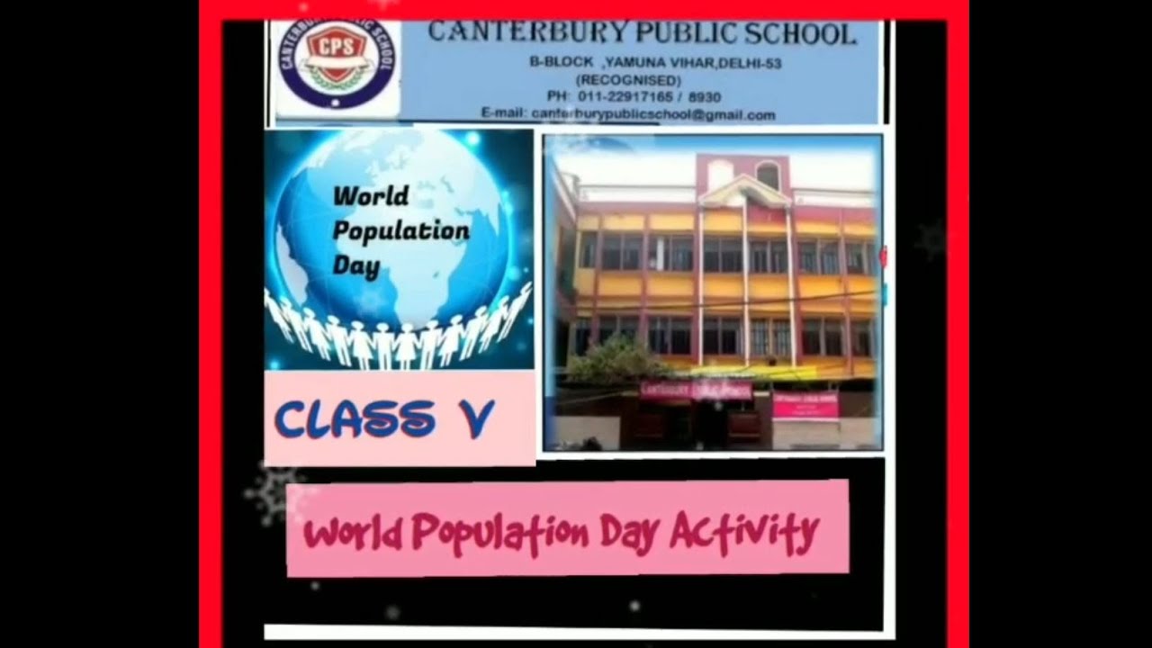WORLD POPULATION DAY ACTIVITY [CLASS - V] - YouTube