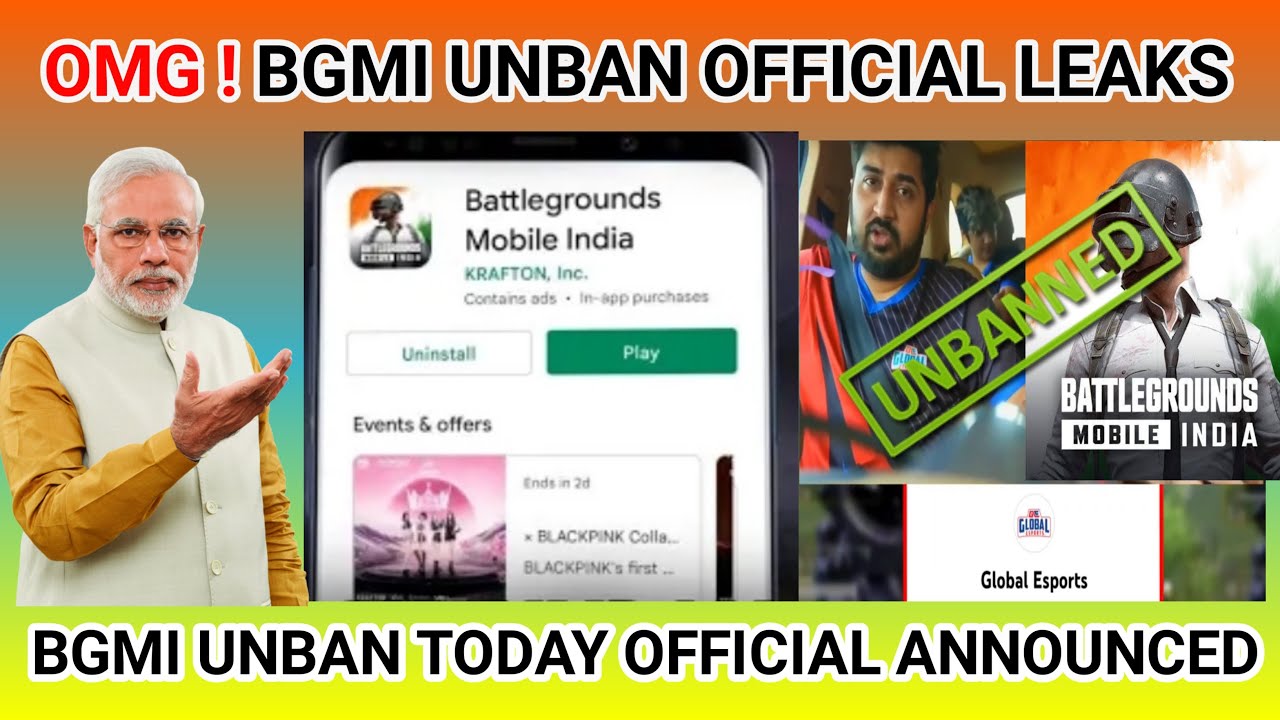 OMG 😱 FINALLY BGMI UNBAN TODAY | OFFICIAL ANNOUNCE ON BGMI BAN | BGMI ...