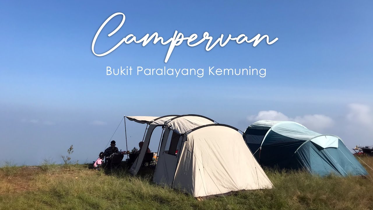 camping di bukit paralayang kemuning || view sunset dan citylight ...