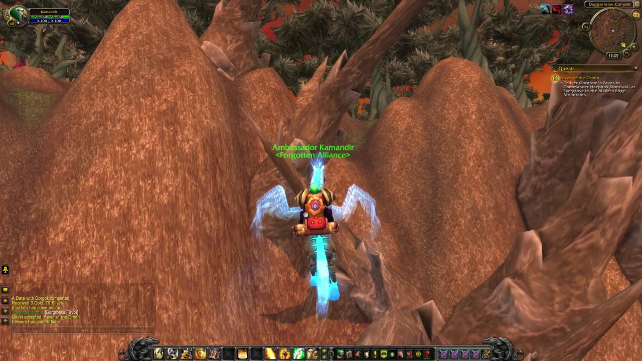 WoW quest #3723 Favor of the Gronn - YouTube