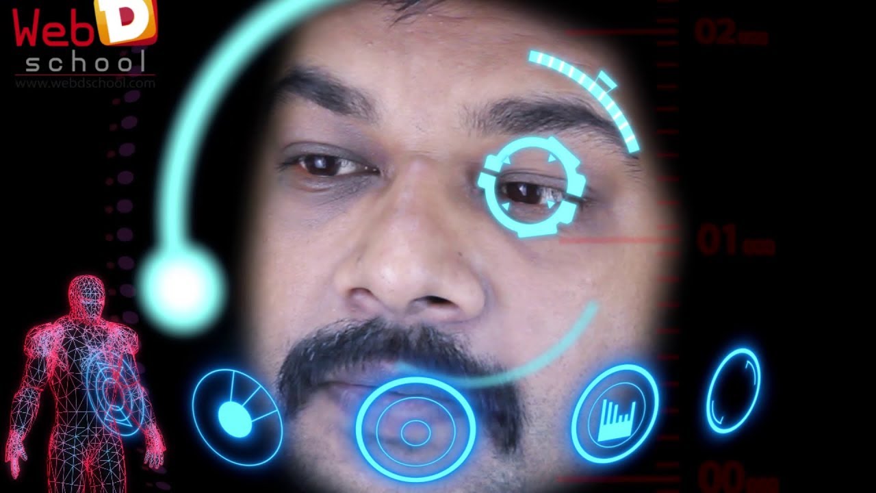 Iron Man Heads Up Display Effect | VFX & Animation at Web D School ...
