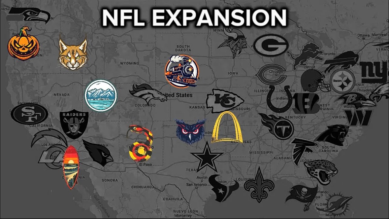 Imagining the NFL’s Future: 8 New Cities, 8 New Teams - YouTube
