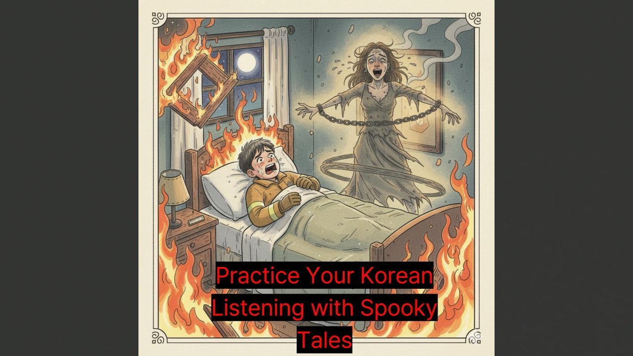 LEARN KOREAN WITH K-HORROR: Trapped with a Laughing Ghost in a Fire 🇺🇸 ...