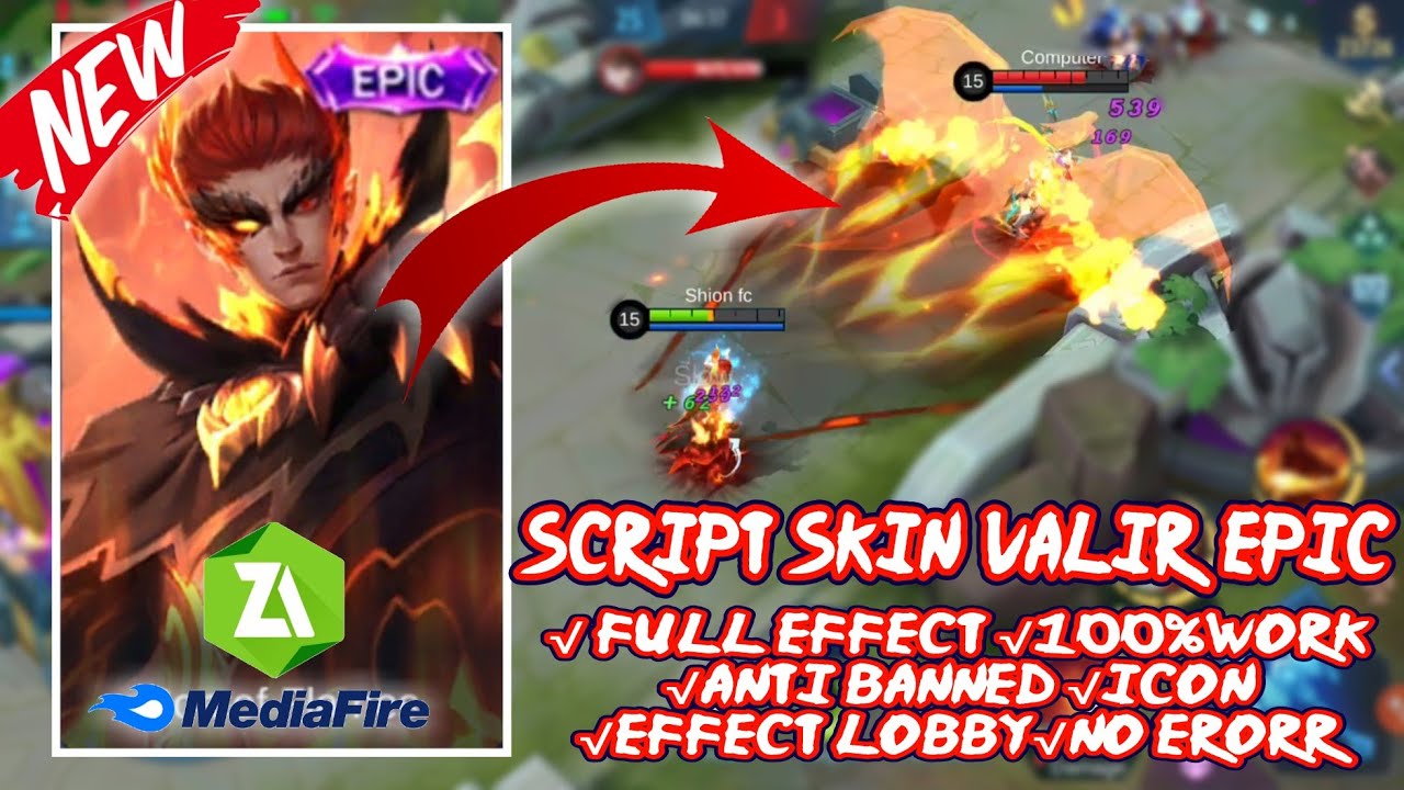 NEW SCRIPT SKIN VALIR EPIC FULL EFFECT + EFFECT LOBBY + ICON - MOBILE ...