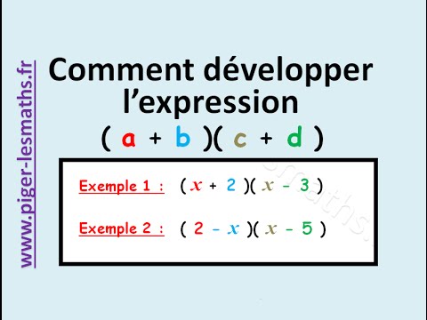 Développer et Réduire une Expression | Double distributivité | Pigerlesmaths - YouTube