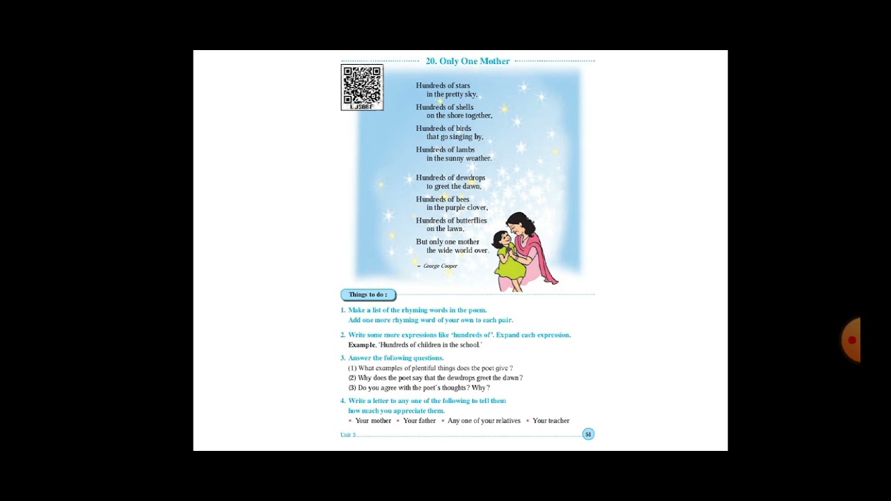 Class 5,20.Only One Mother - YouTube