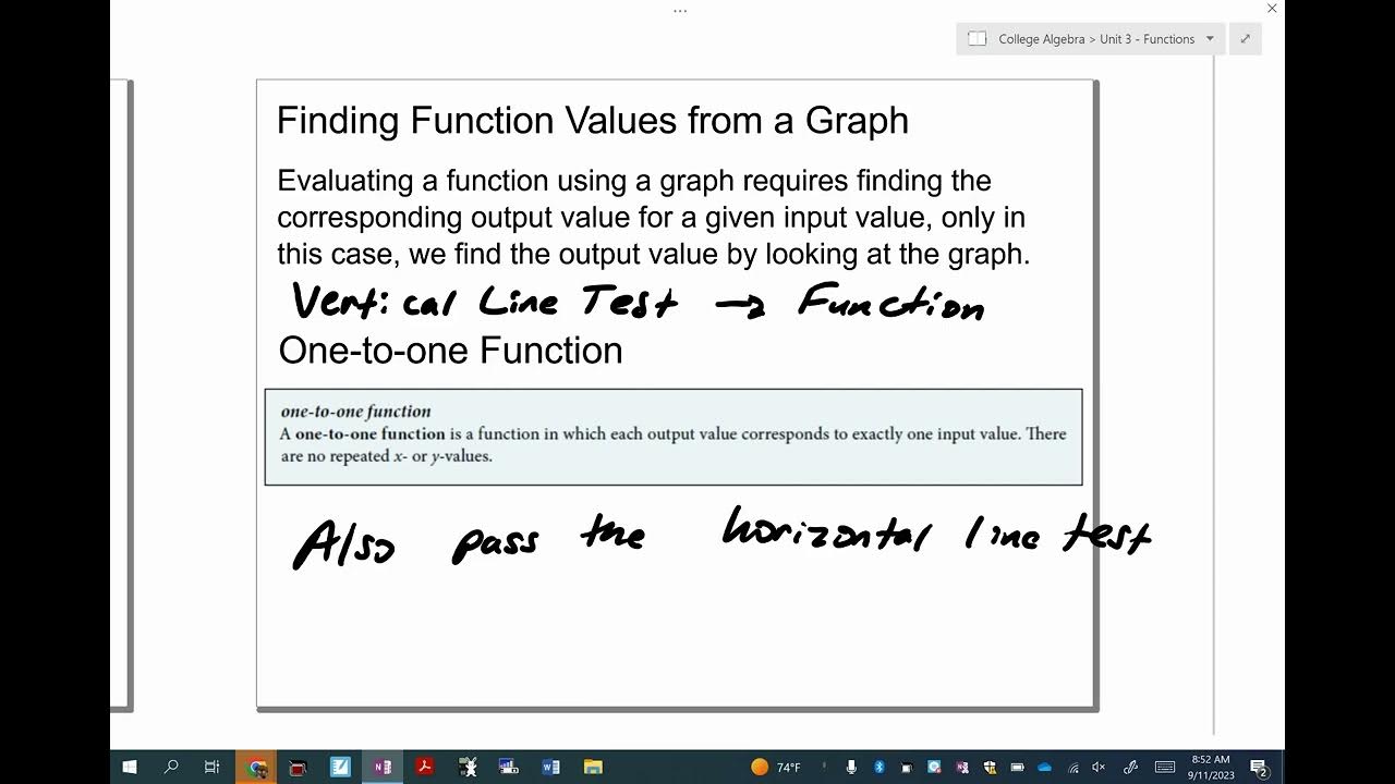 3.1 - Functions and Function Notation - YouTube