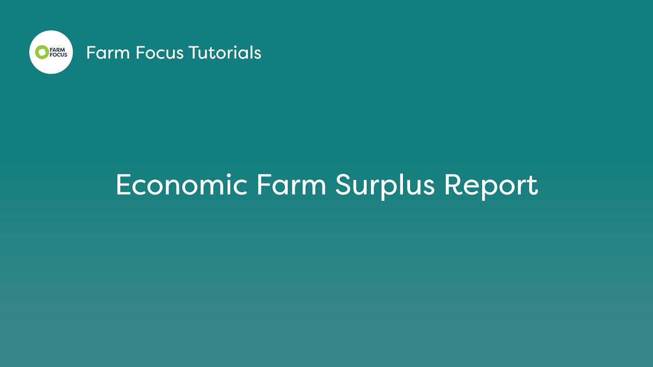 Understanding the Economic Farm Surplus (EFS) Report - YouTube