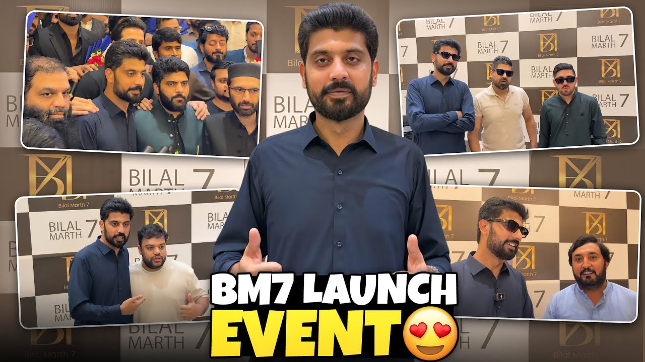 Finally Brand Launched BM7 | Hamara pehla step | launch day Vlog Bilal Marth - YouTube