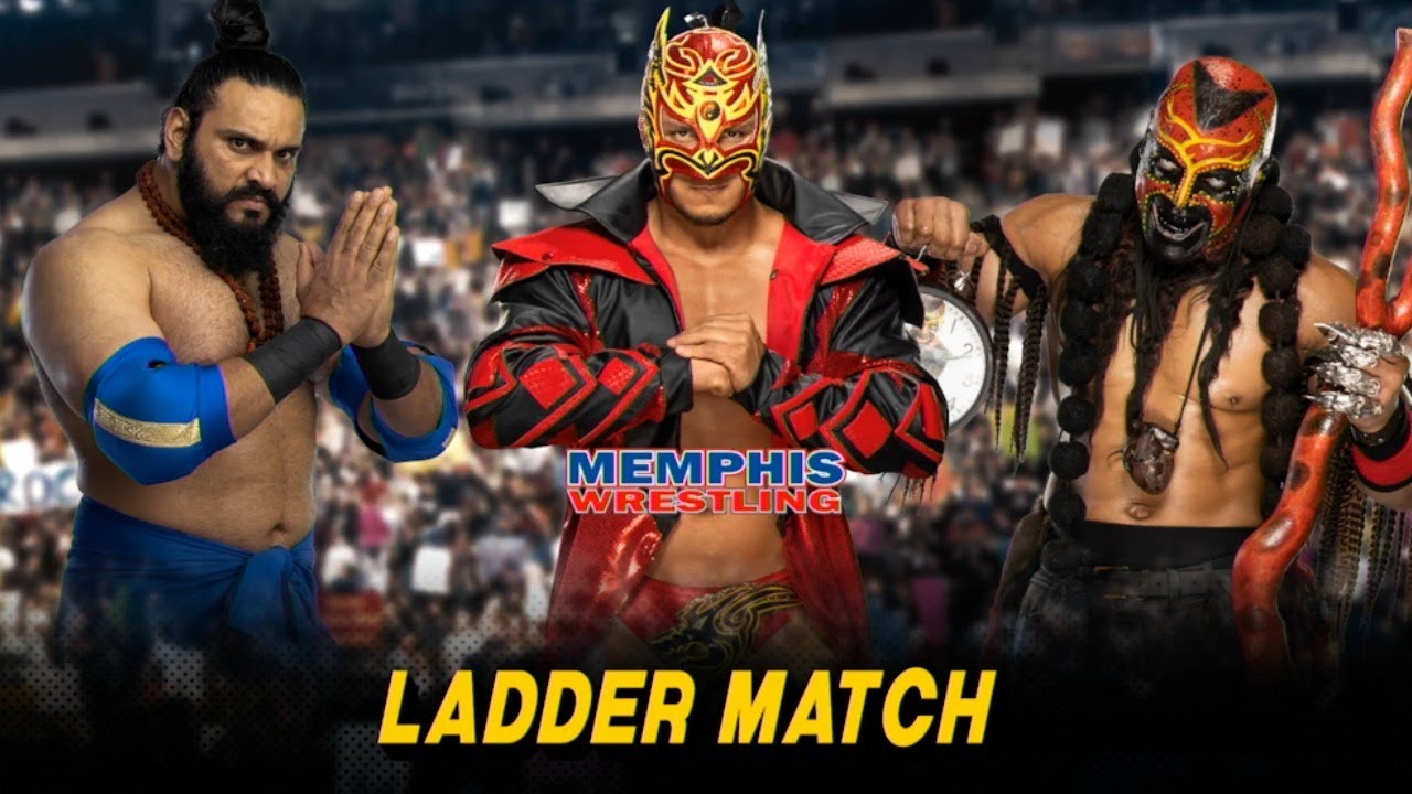 WWE 2K24 | Dragon Lee vs. Sanga vs. The Boogeyman - Ladder match - YouTube